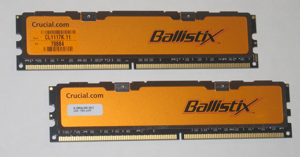 Crucial Ballistix 2GB PC2-8500 - Bjorn3D.com